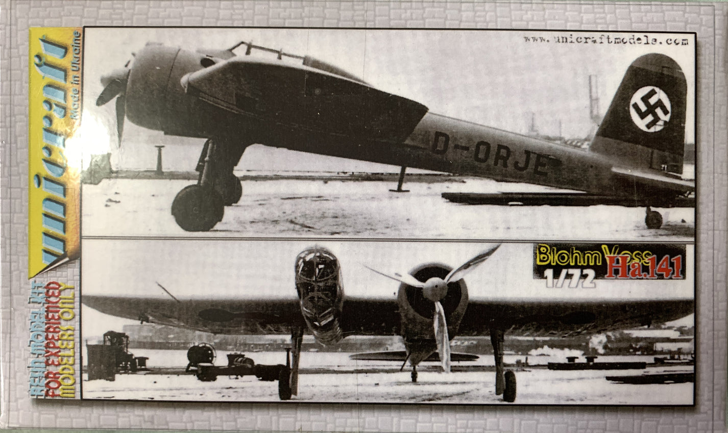 [] Unicraft 1/72 Blohm & Voss Ha 141 – Sprue Finders