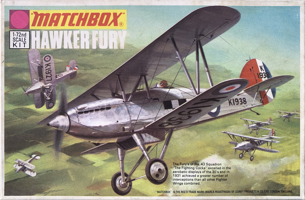 Matchbox 1/72 Hawker Fury – Sprue Finders